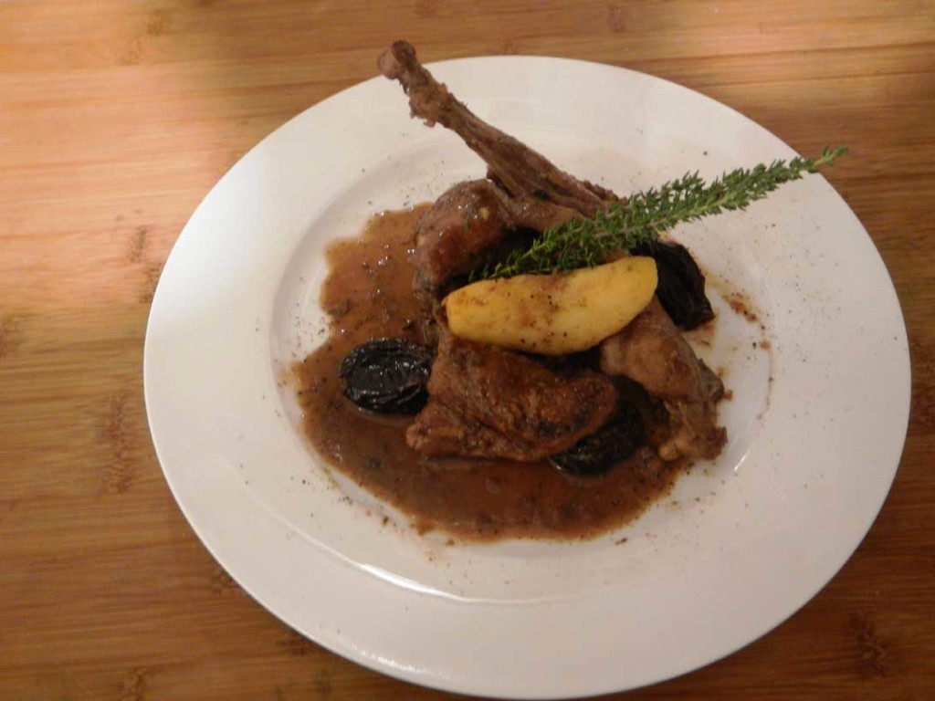 Fagiano al vino con prugne secche e mele - Caccia Passione