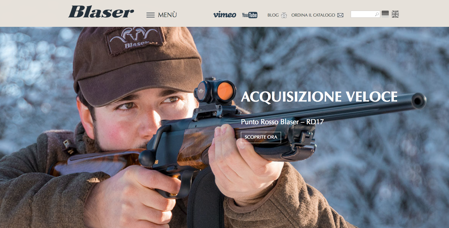 El sitio web de Blaser en italiano está en línea: aquí están todos los ...
